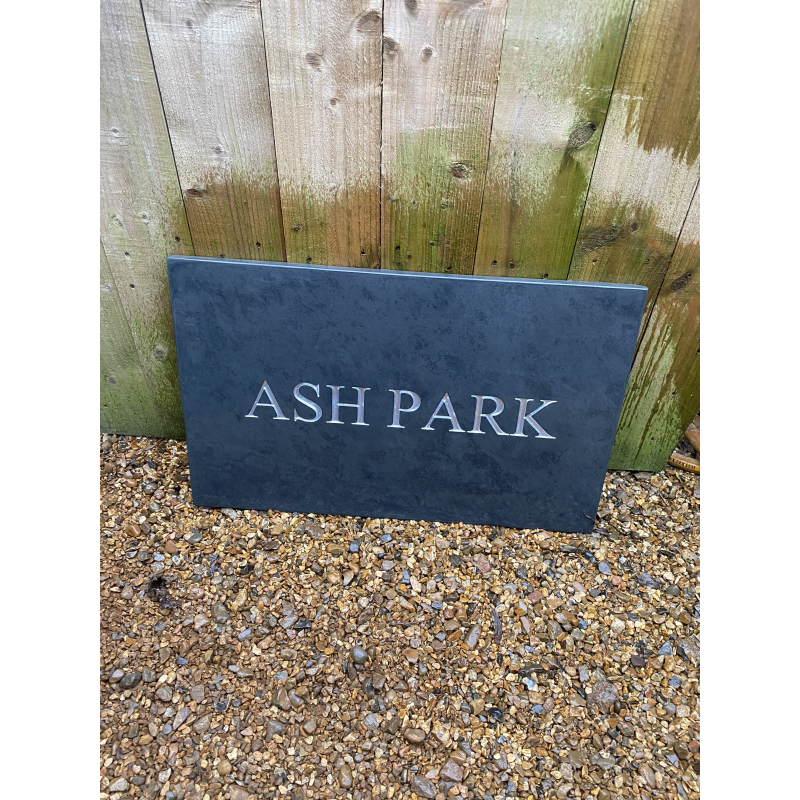 Set Size Signs | Slate and Stone House Signs by Letter Font